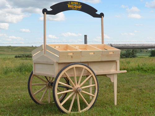 Historic Peddler's Vending Cart - Hansen Wheel and Wagon Shop