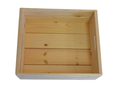 Slatted Crate with Handles - Hansen Wheel and Wagon Shop