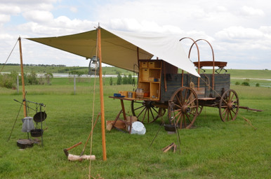 Canvas Camp Fly-12'x12'-Sunforger - Hansen Wheel and Wagon Shop