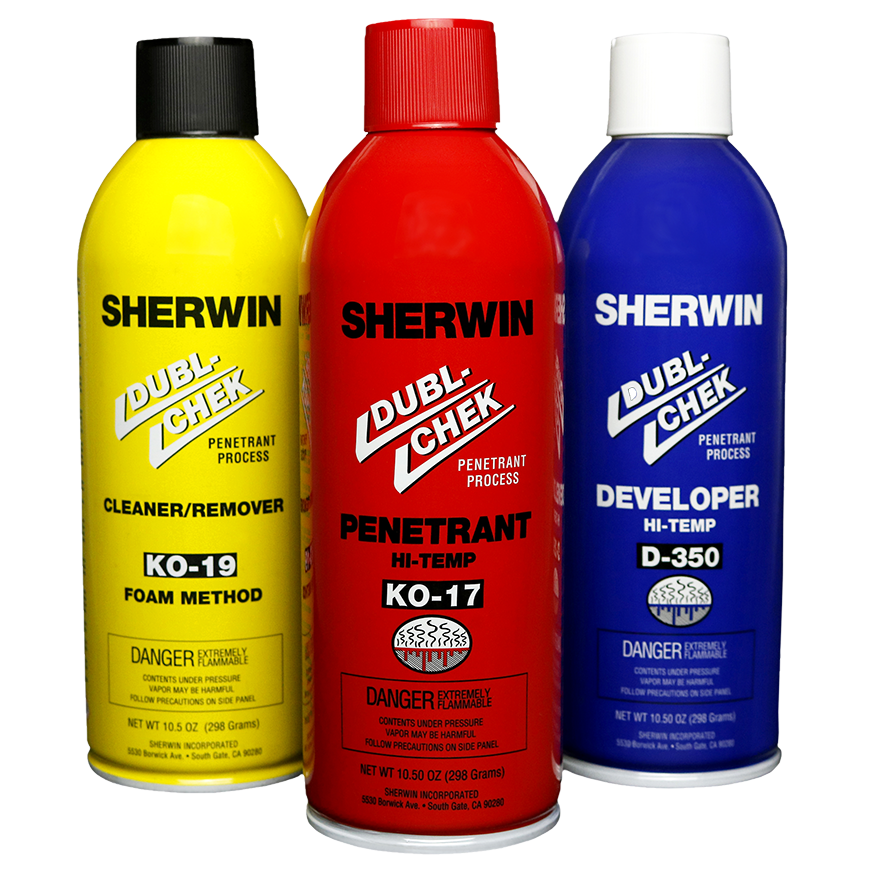 Penetrant (Dye) Testing (LPI) - Penetrant Materials - Visible Dye ...