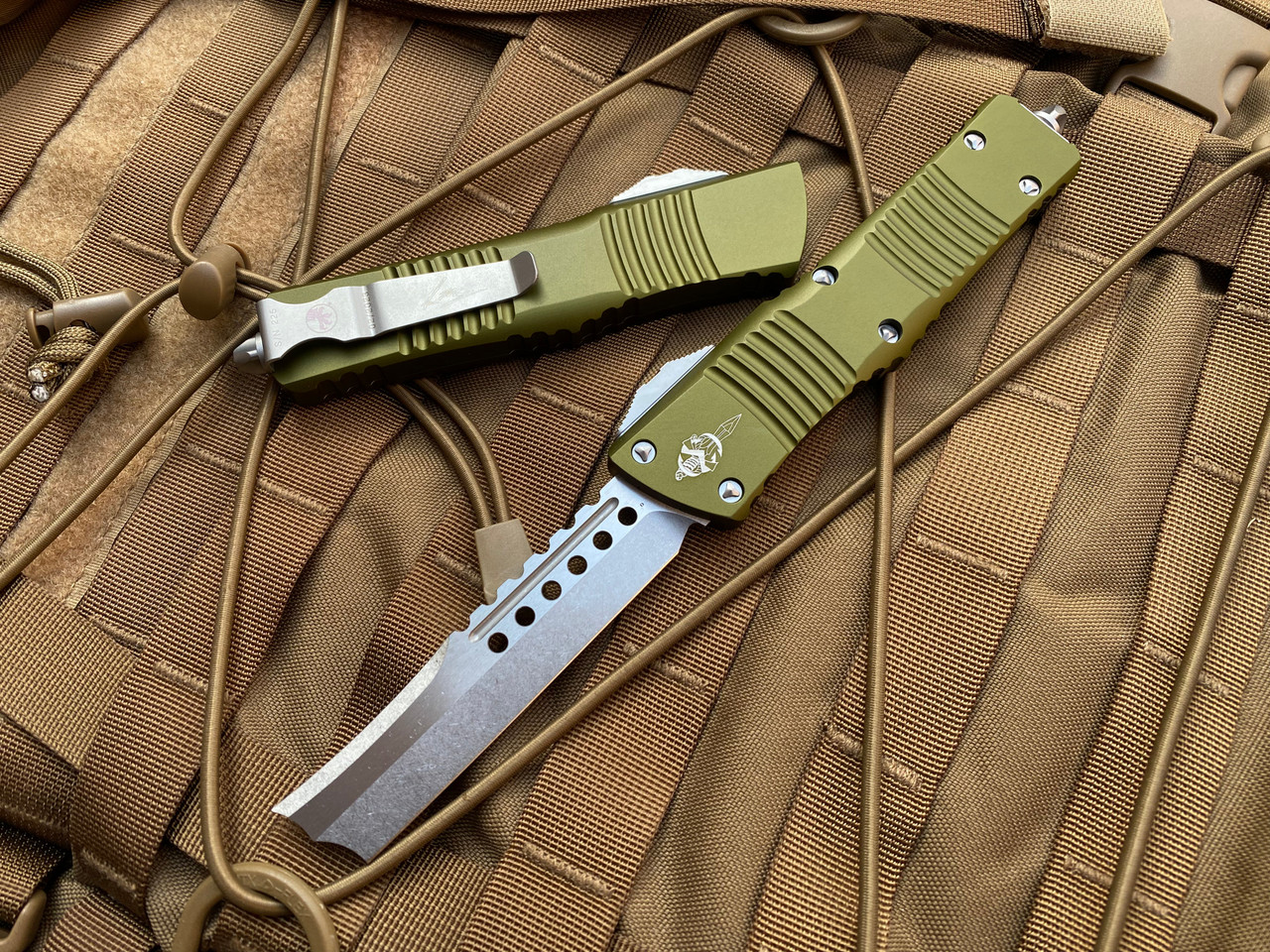 Microtech Combat Troodon Tactical Black Warhound Ntl