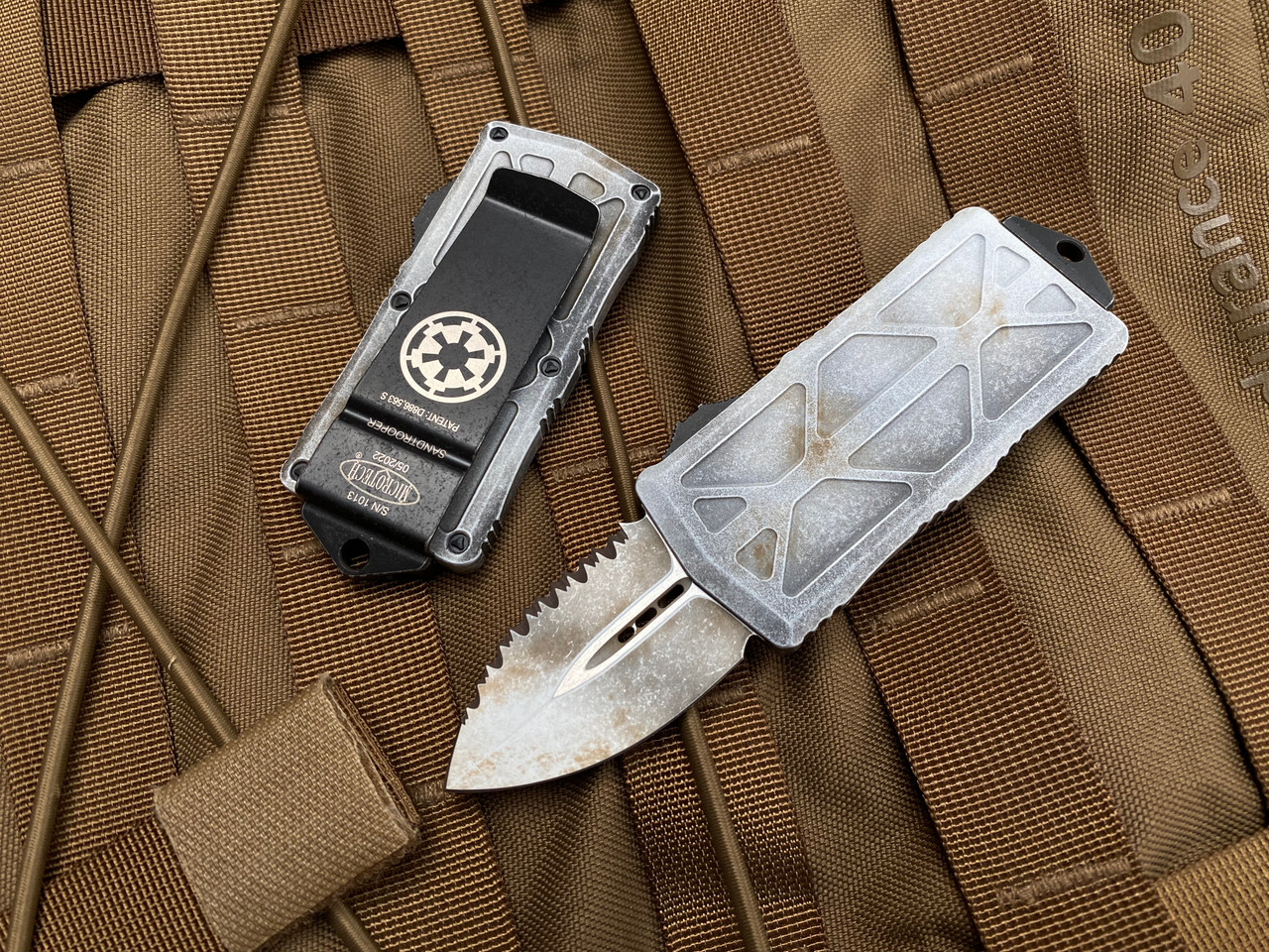 Microtech Exocet D/E Sandtrooper Aluminum Body w/ Sandtrooper Full ...