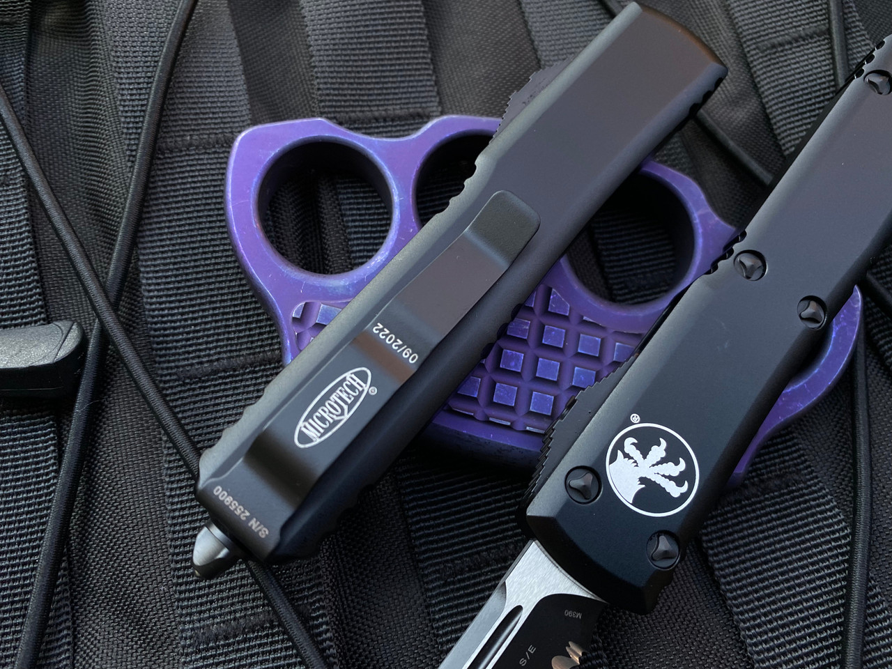 Microtech Ultratech S/E | Tactical Black Part Serrated | NTL