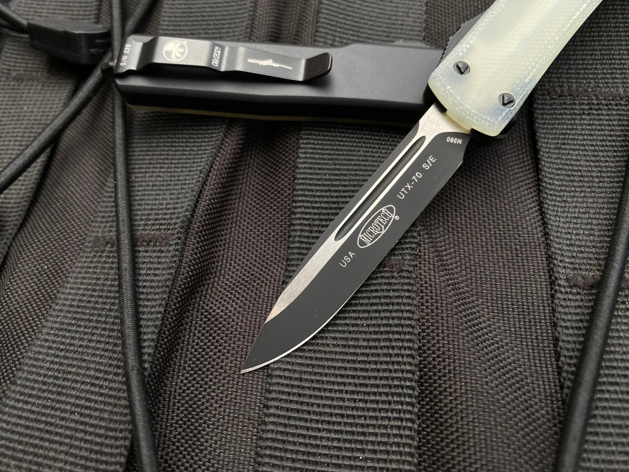 Microtech UTX-70 | Jade G10 Single Edge | NTL