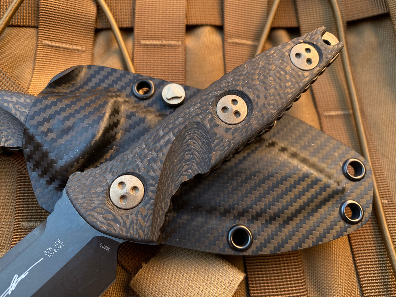 Microtech Socom Alpha Mini T/E | CF DLC Plain Edge | NTL