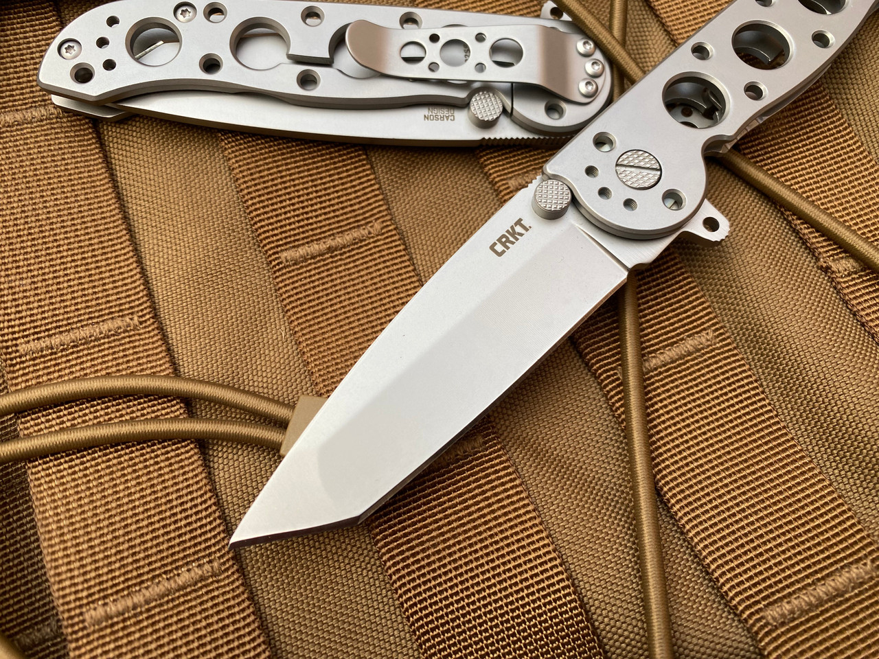 CRKT M16 Folder Knife - Stainless Steel Body w/ Plain Edge Blade