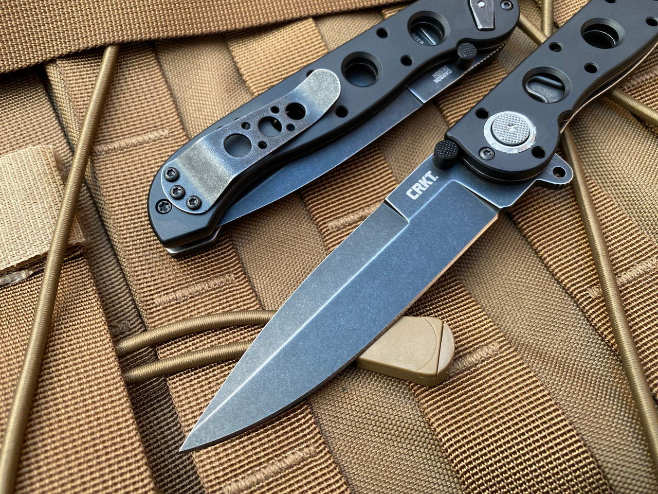 CRKT M16 Kit Carson Assisted Folder Black Aluminum Body w/ Black ...