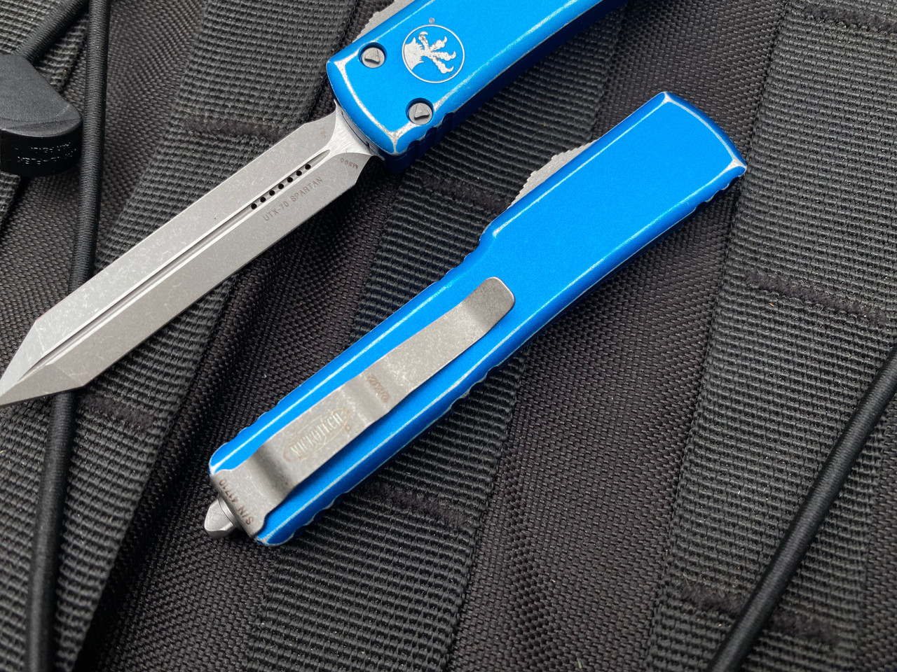 Microtech UTX-70 Spartan | Blue Distressed Apoc | NTL