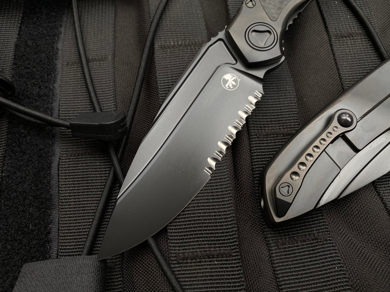 Microtech Anax S/E | DLC Ti and CF Part Serrated | NTL