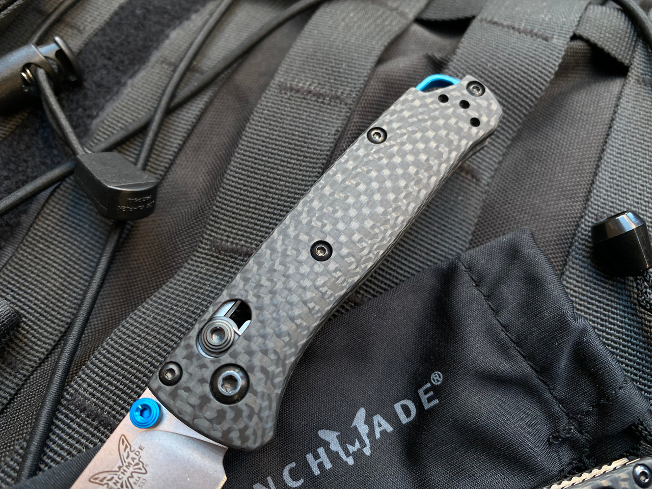 Benchmade Mini Bugout | Carbon Fiber - S90V Stonewash | NTL