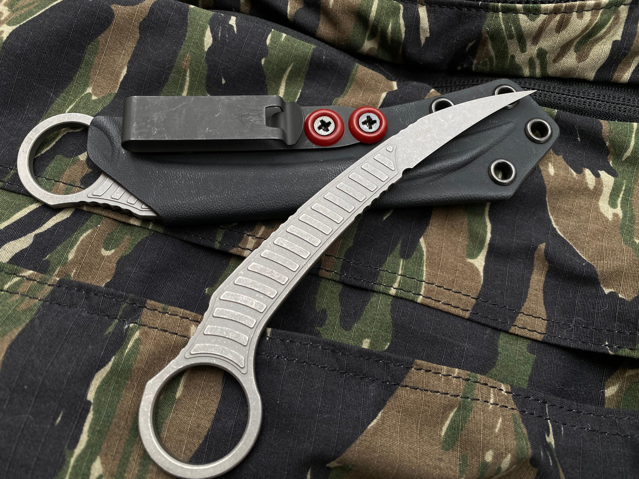 Microtech X Bastinelli Feather S/E Fixed Blade Apocalyptic Finished ...