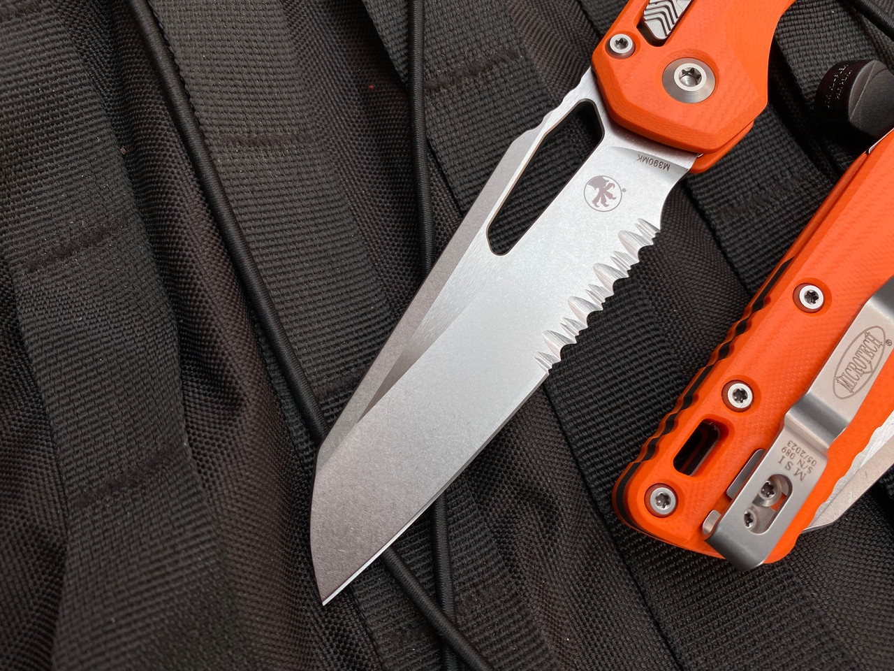 Microtech MSI S/E | Orange G10 Body Partial Serrate | NTL