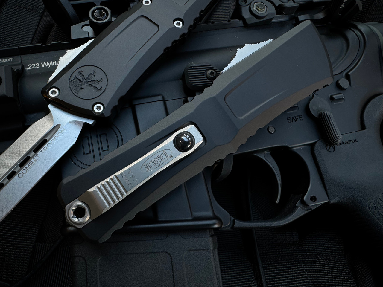Microtech Combat Troodon D/E | Black and Stonewashed | NTL