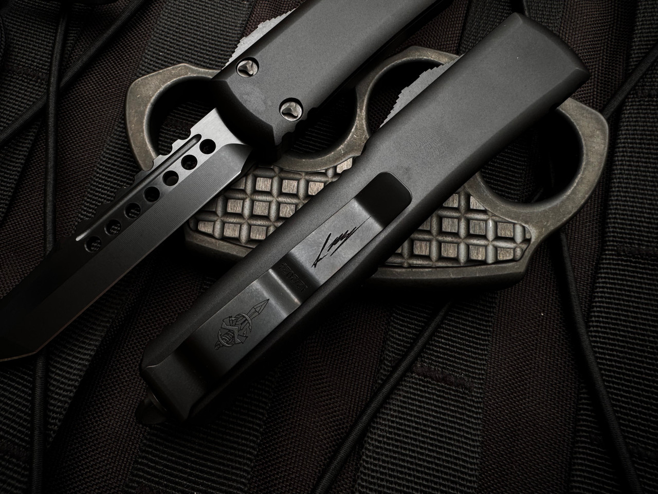 Microtech Ultratech Hellhound | Shadow Black Series | NTL
