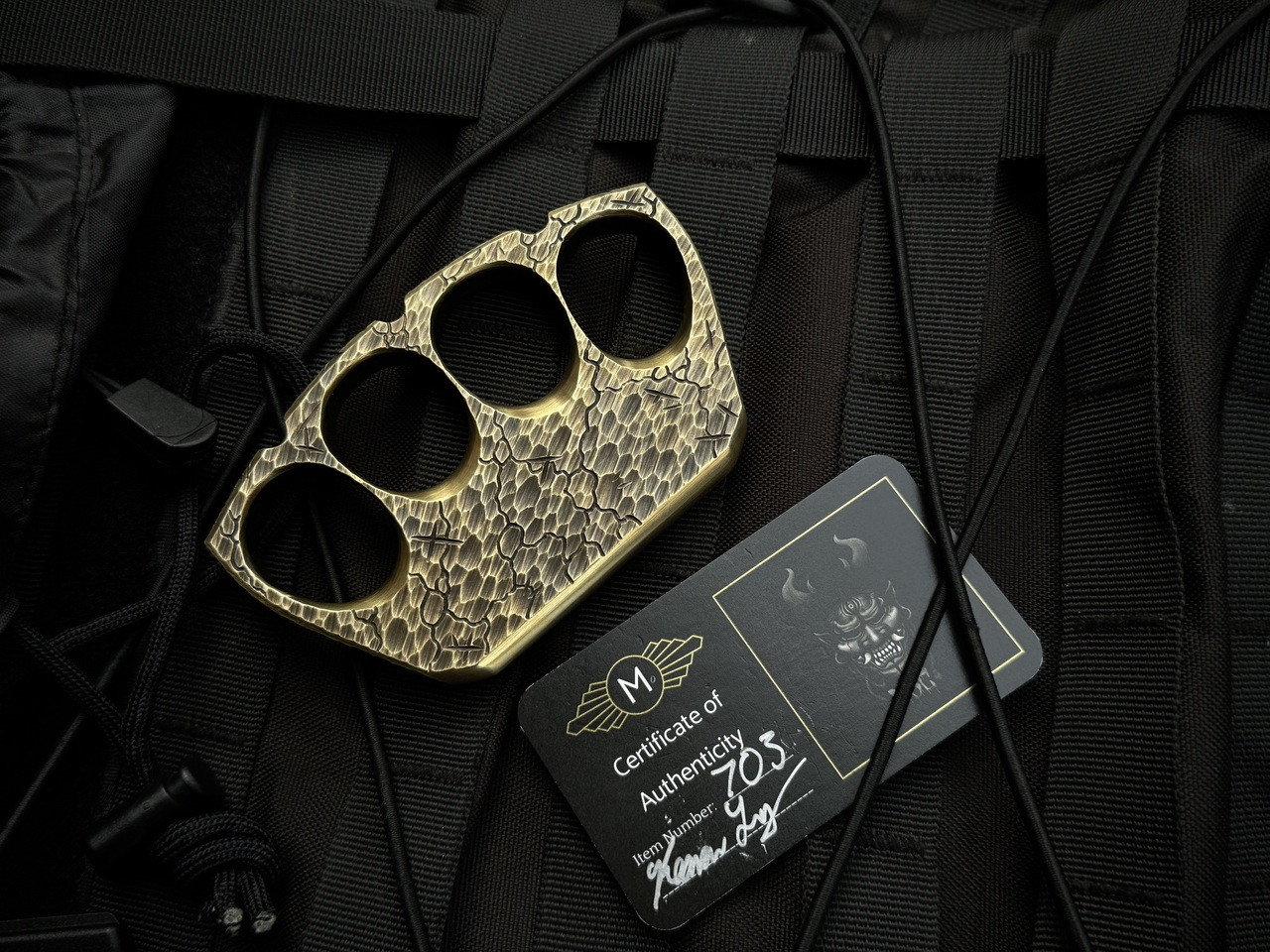 MOC Custom Skull Brass Knuckles Full Size #703