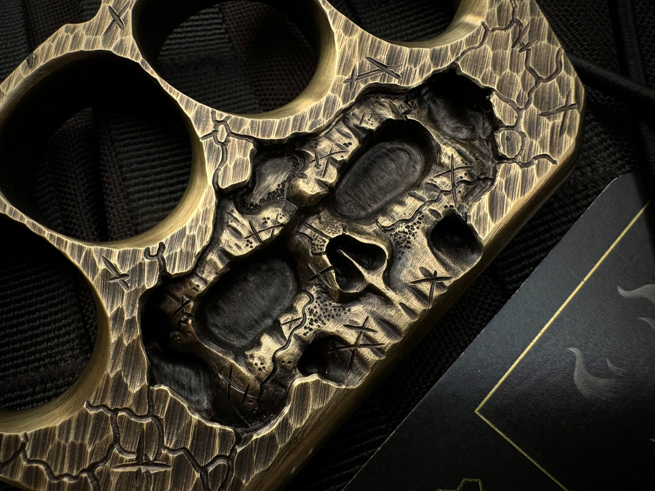MOC Custom Skull Brass Knuckles Full Size #702