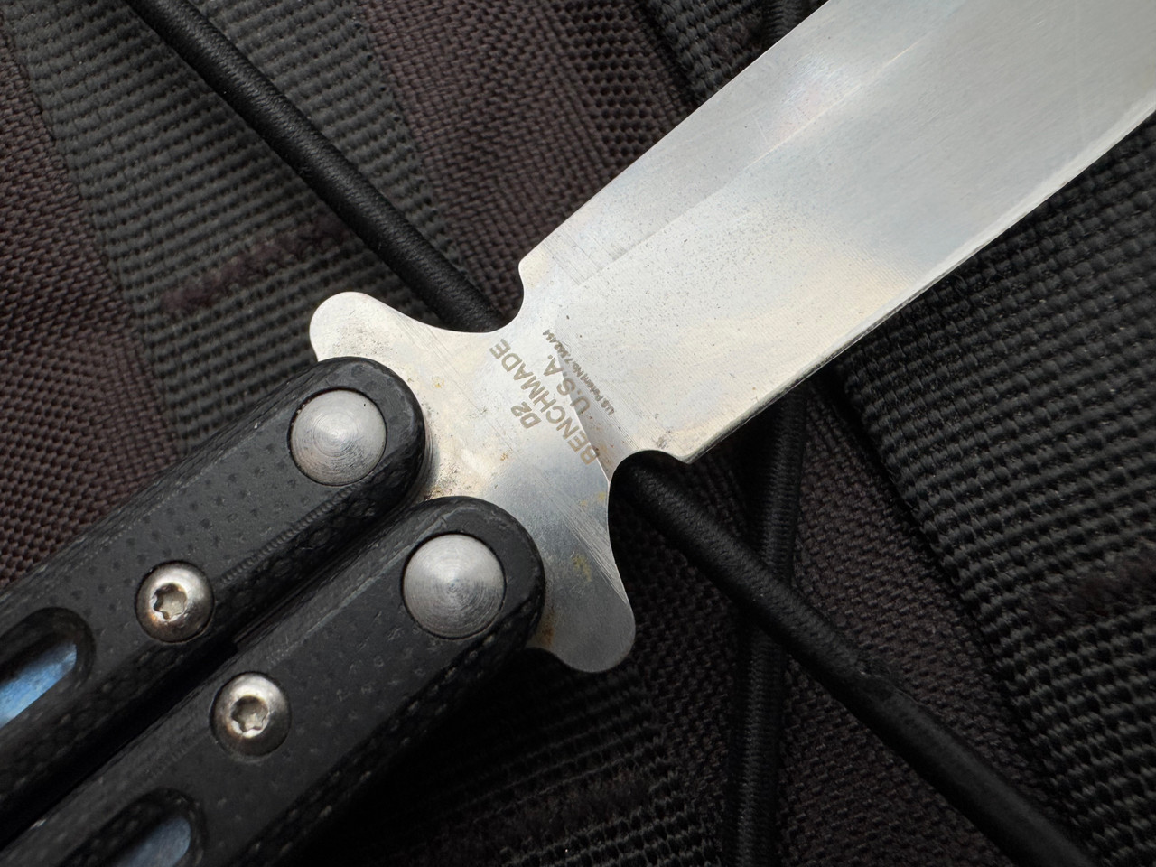 CONSIGNMENT Benchmade Balisong Butterfly Knife Morpho Black G10 and ...