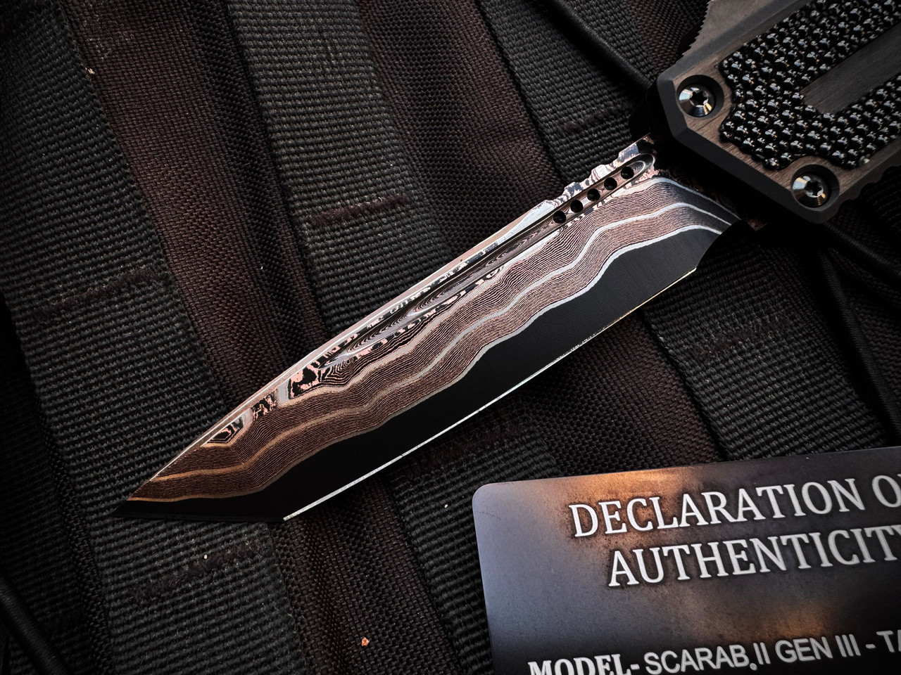 Marfione Select Scarab II Gen III T/E Stingray Skin Inlaid Black Hefted ...