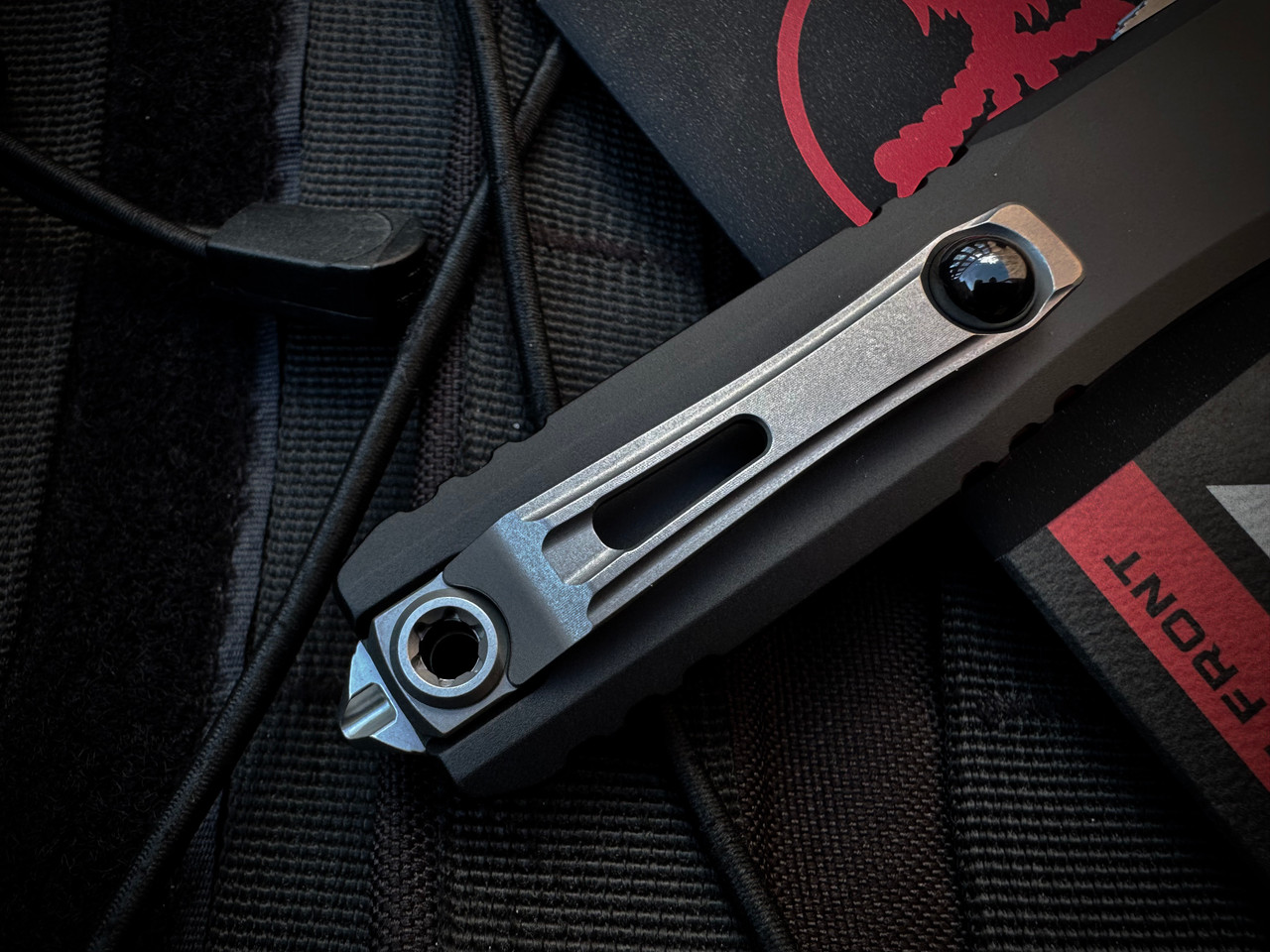 Microtech Ultratech T/E Gen III Zero Blade Play Black Aluminum Body w ...