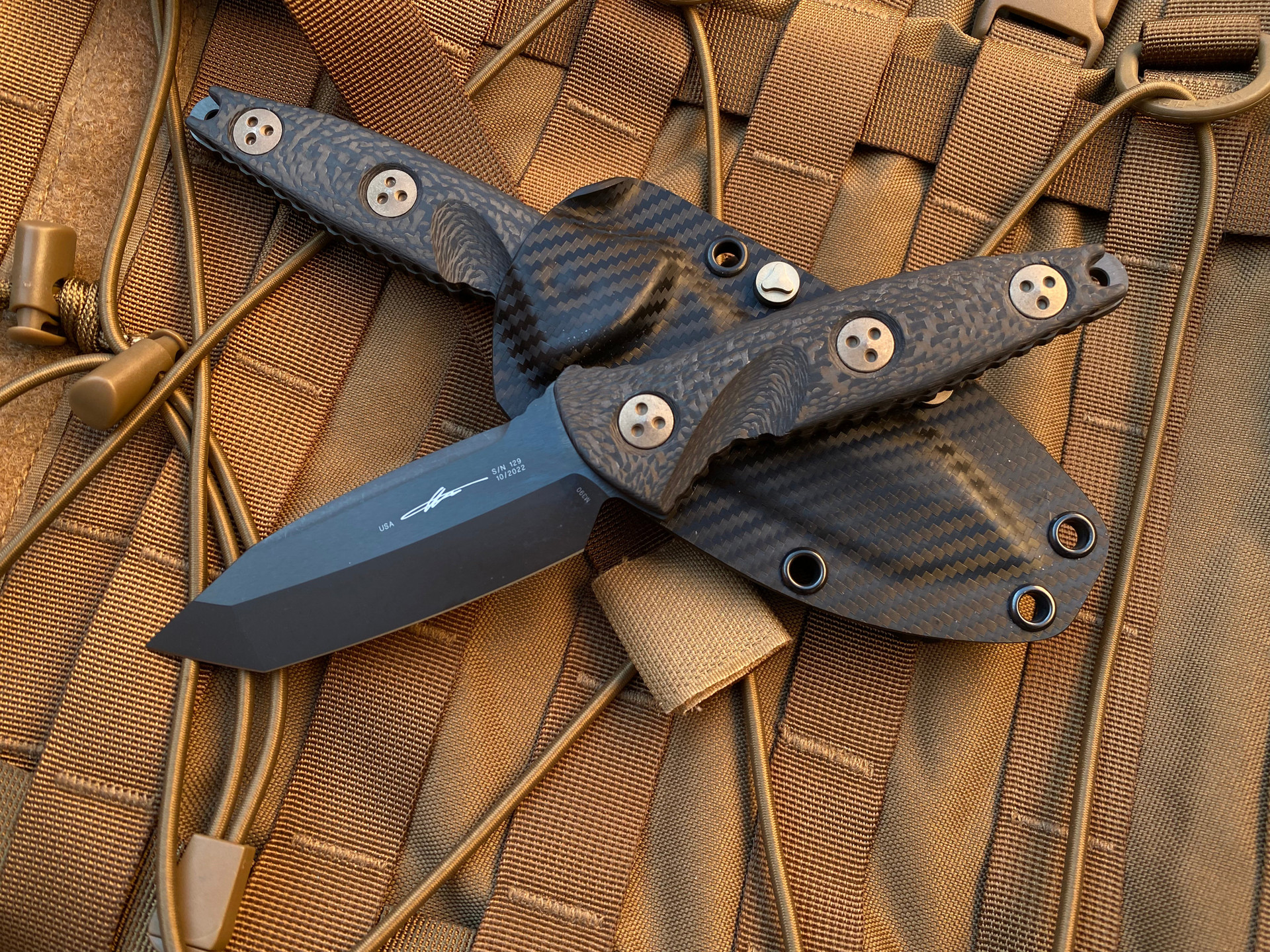 Microtech Socom Elite T/E Folder Black Aluminum Body w/ Two Tone Black ...