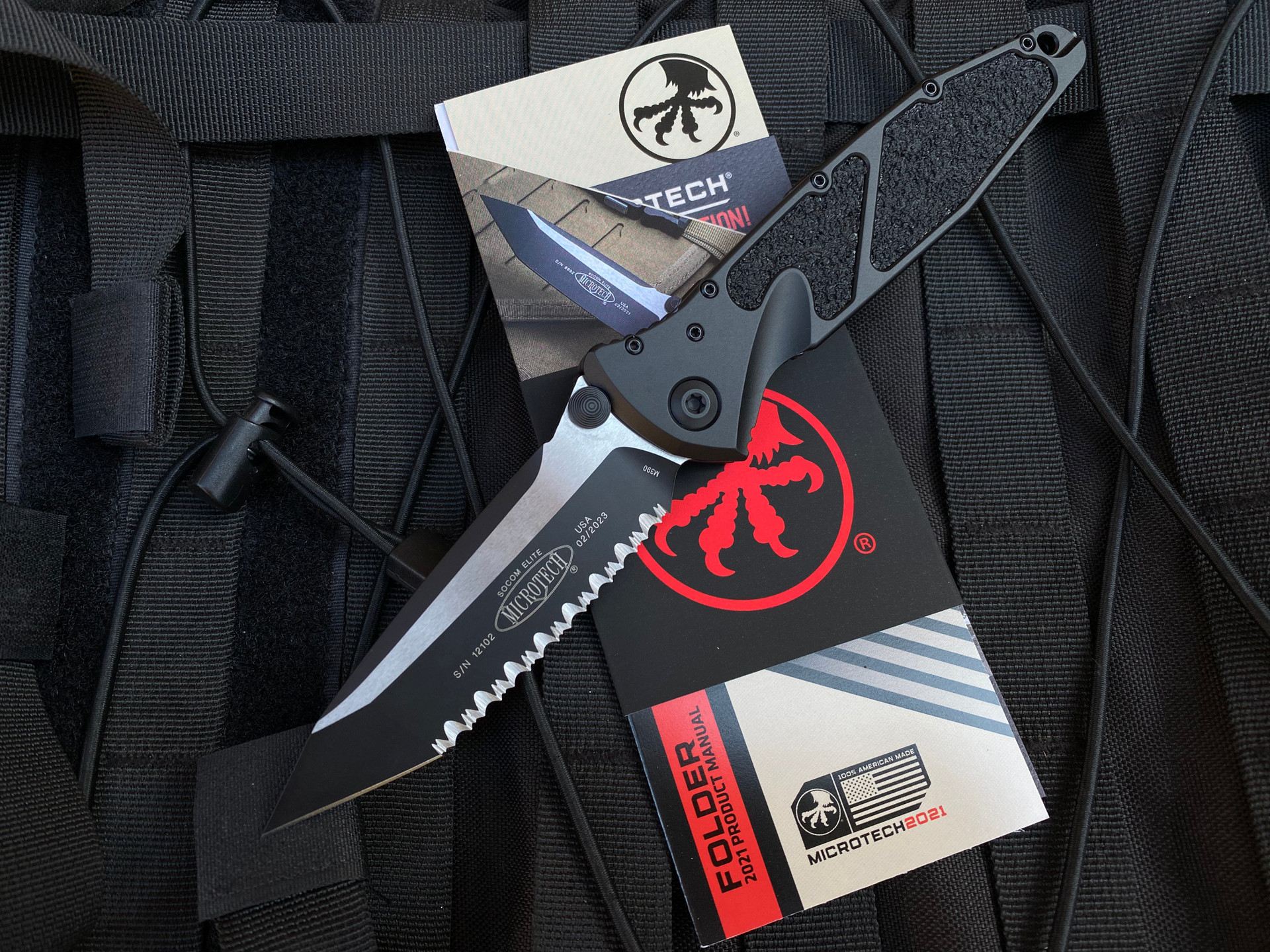 Microtech Socom Elite Te Black Partially Serrated Ntl