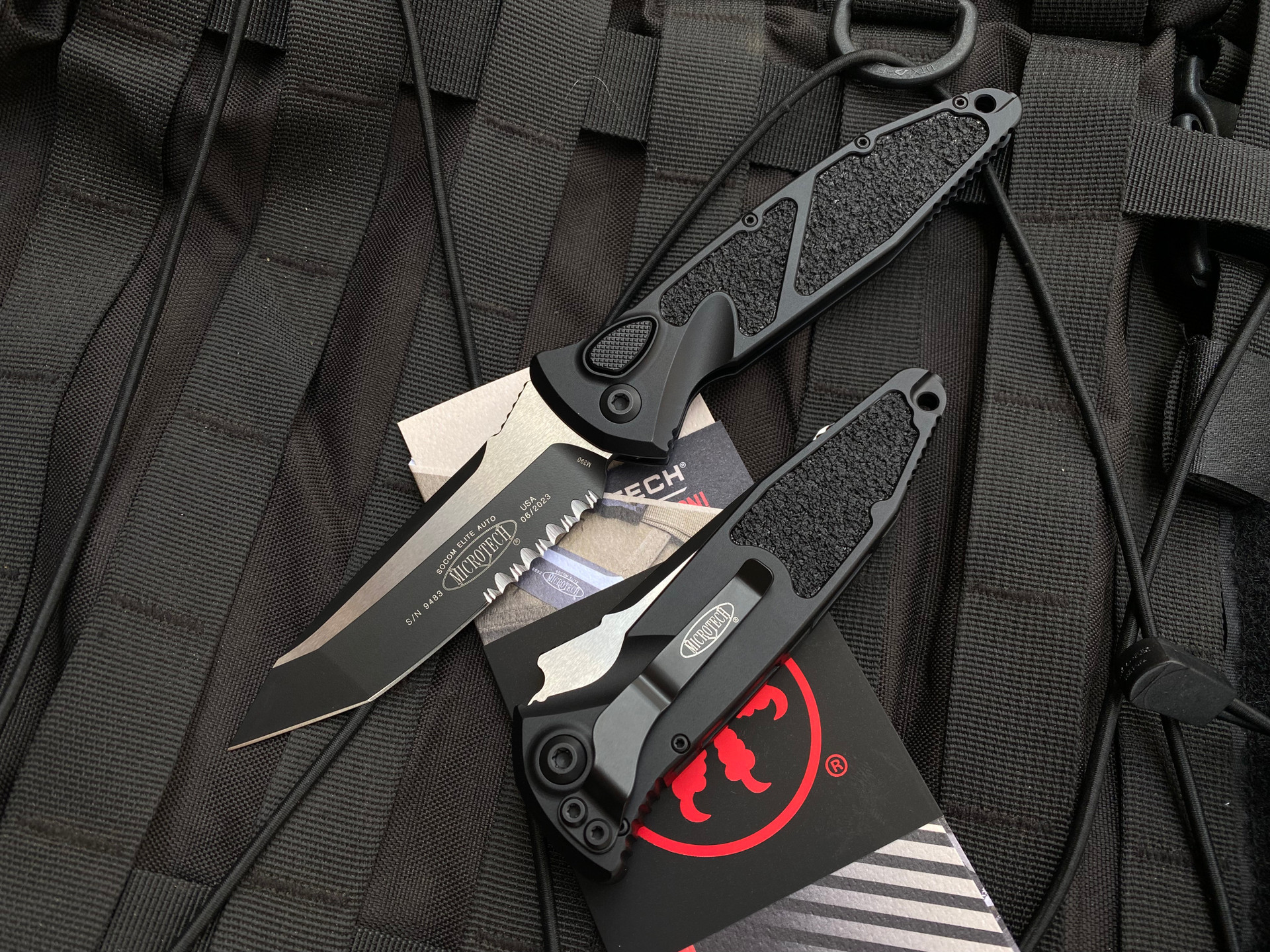 Microtech Socom Elite Te Black Partially Serrated Ntl