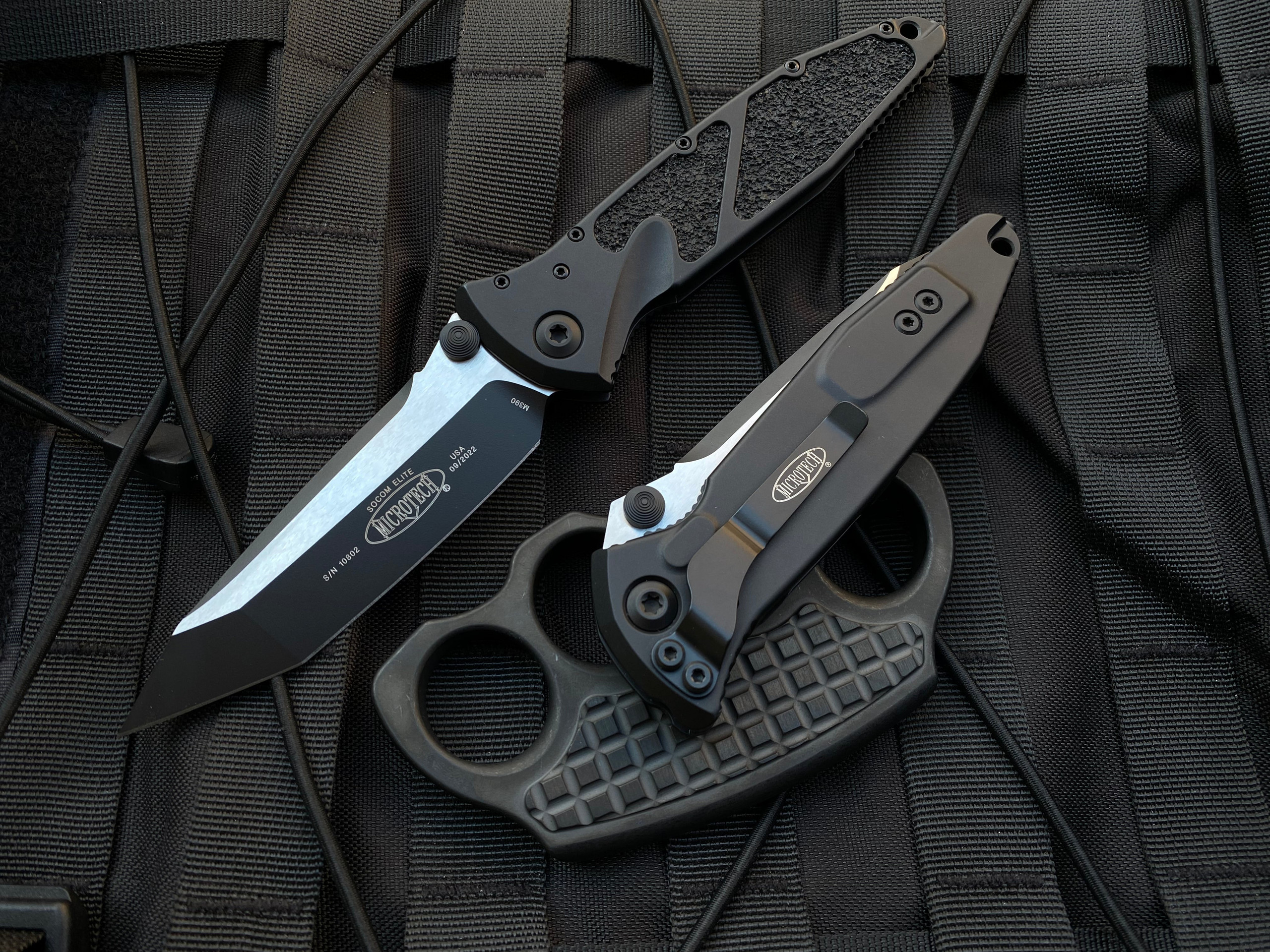 Microtech Socom Elite Te Black Partially Serrated Ntl