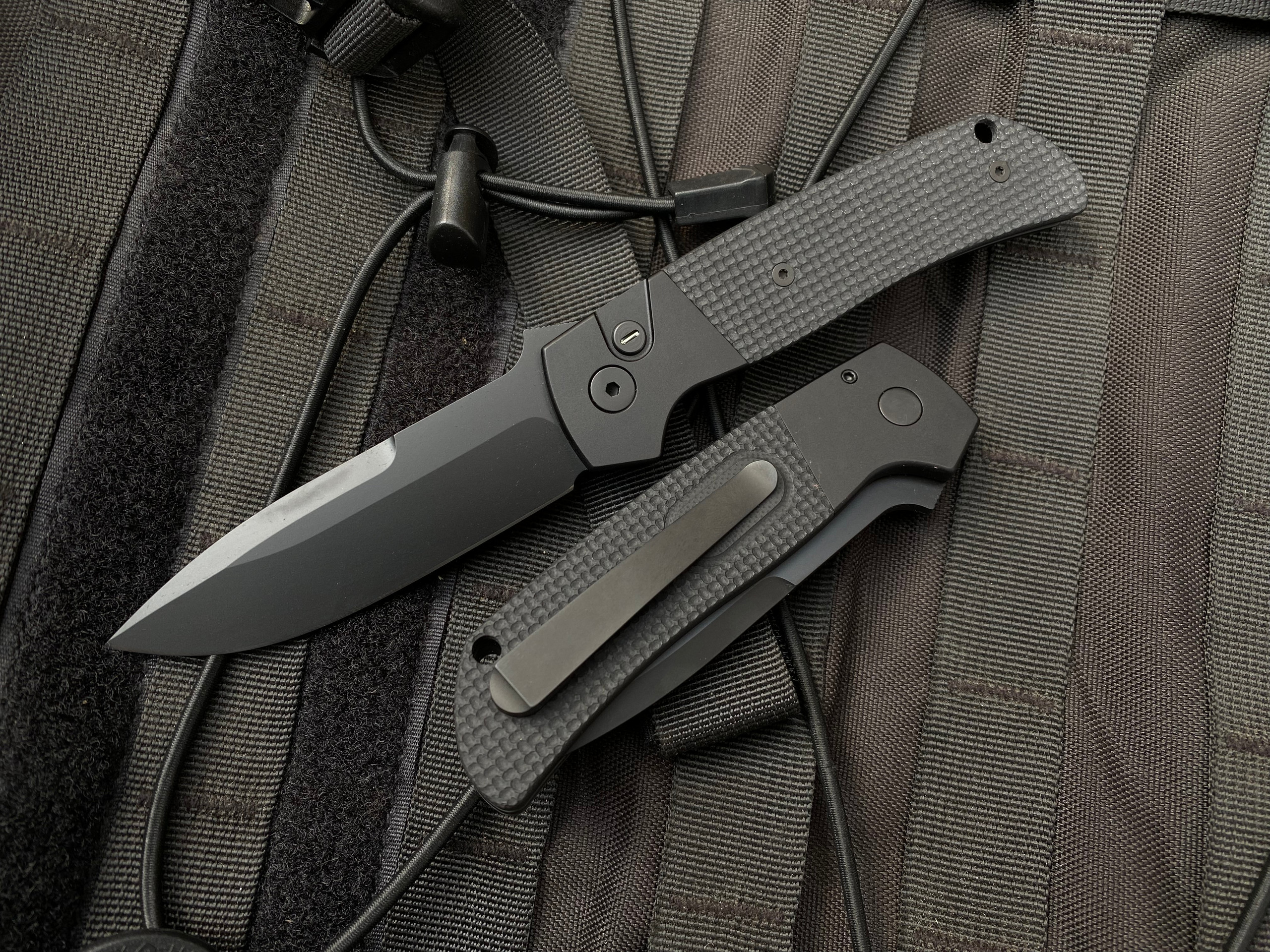 Microtech Socom Elite Te Folder Black Aluminum Body W Two Tone Black