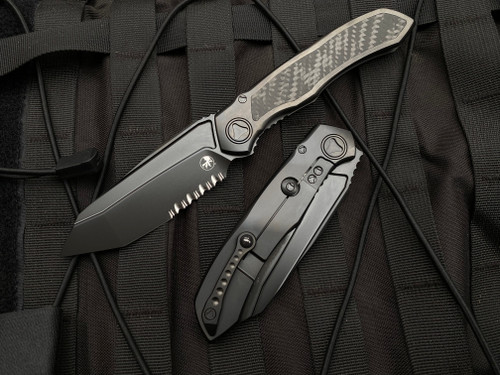 Strider SnG Custom Folder Full Titanium Body, Lasered Batwing Skull ...