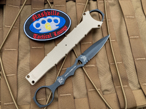Benchmade SOCP Dagger Fixed Blade Black w/ Sand Sheath and Plain Edge ...