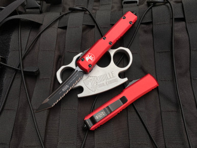 Microtech Ultratech T/E | Red Full Serrated | NTL
