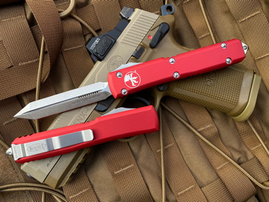 Microtech Ultratech | Red Body Spartan Stonewashed | NTL