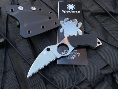 Spyderco Swick 6 | Black G10 - LC200N Full Serrated | NTL