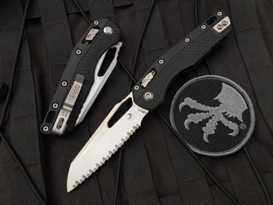 Microtech MSI S/E | Black Polymer Body Full Serrated | NTL