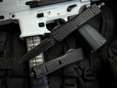 Microtech Combat Troodon Delta Shadow D/E Shadow Black Delta Pattern ...