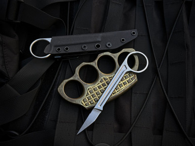 Bastinelli Picoeur Fighting Scalpel Fixed Blade Stonewashed Plain Edge ...