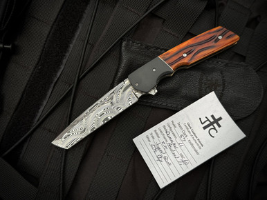 Jason Clark Custom Knives Model 57 Folder Anodized Titanium Frame and ...