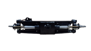 REMAN TOYOTA FORKLIFT 8FDU32 COMPLETE STEER AXLE ASSEMBLY W/ CYLINDER ...