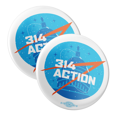 3.14 Action - Astro Logo (2.25" Pin-Back Button -- Pack of Two!) - 314 ...