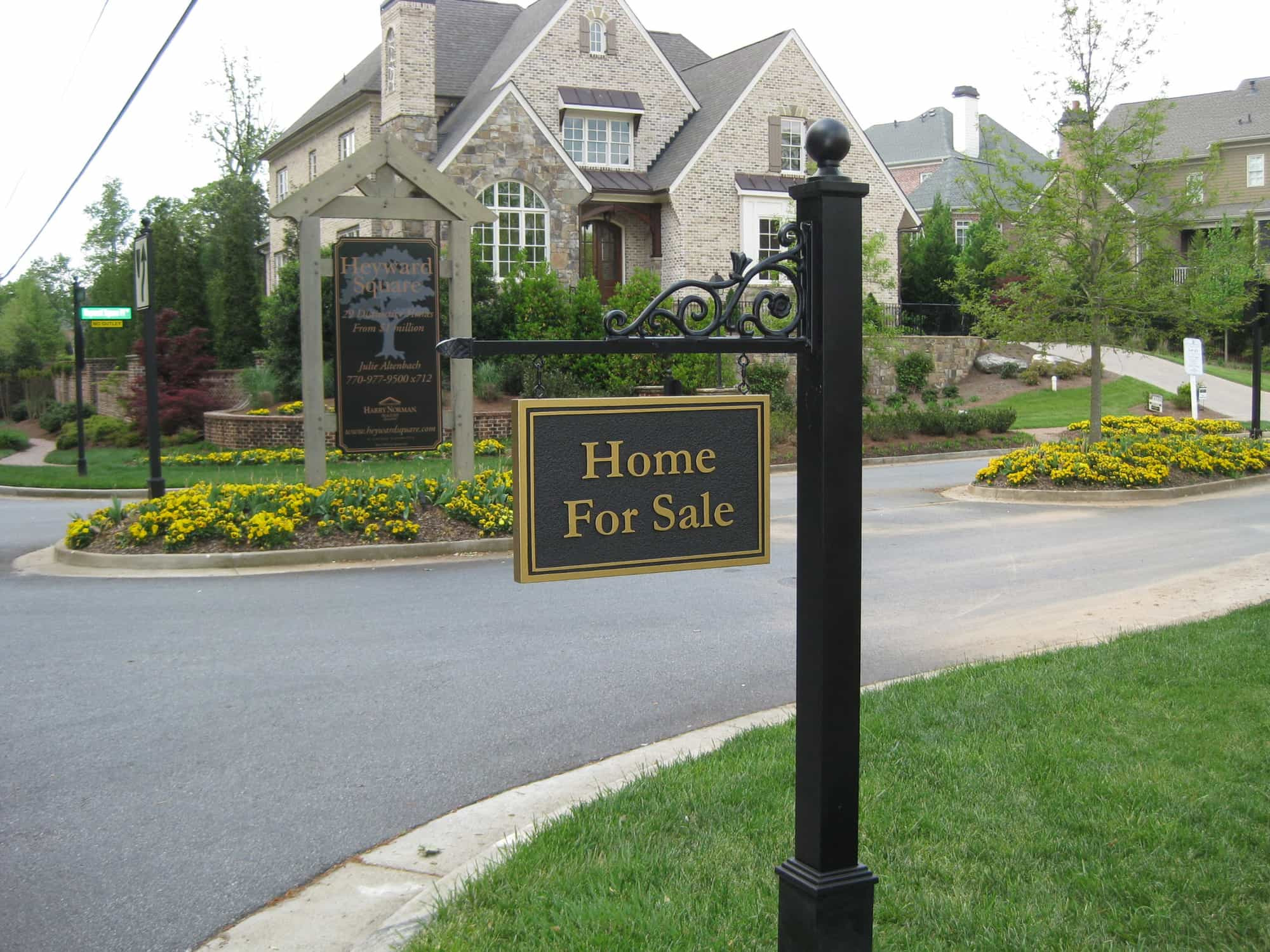 "Homes for Sale" Hanging Real Estate Signs - Addresses of Distinction