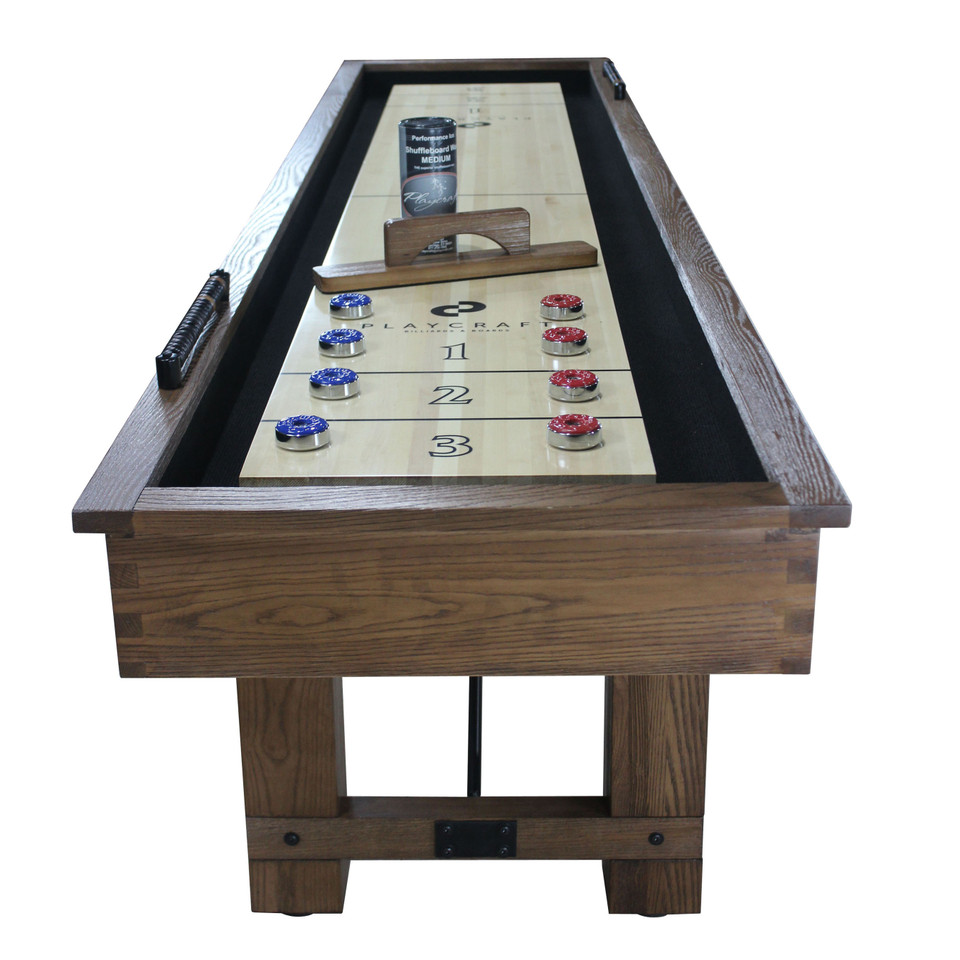 Playcraft Montauk Pecan Shuffleboard Table - Playcraft