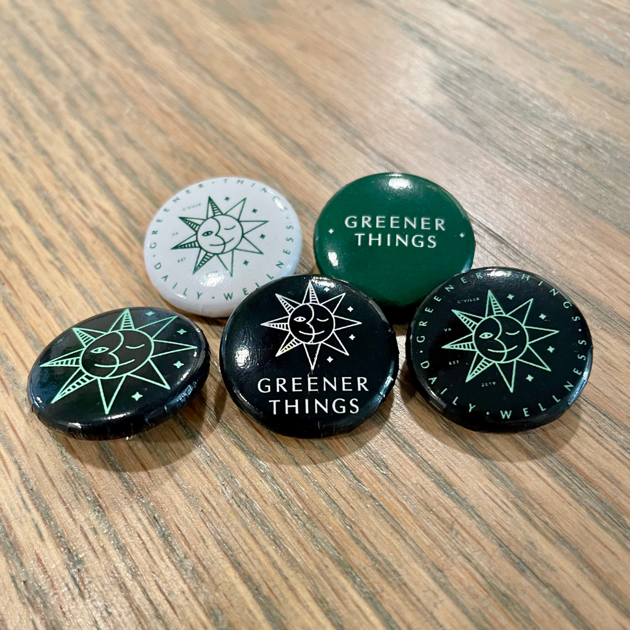 Greener Things Pin-Back Buttons - Greener Things
