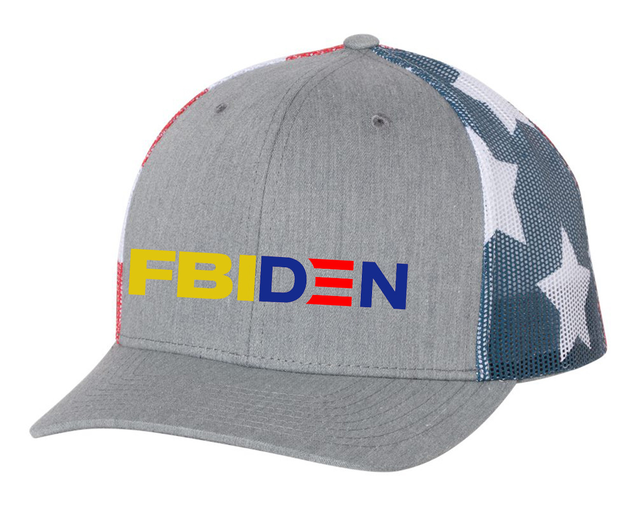 FBI-DEN Funny Defund the FBI Mens Embroidered Mesh Back Trucker Hat ...