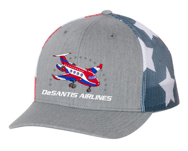 DeSantis Airlines Mens Trucker Hat Patriot Pride Embroidered DeSantis ...