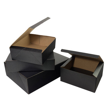 Black Linen Embossed Gift Boxes