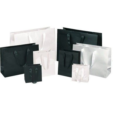 Matte Grosgrain Handled Euro Bags