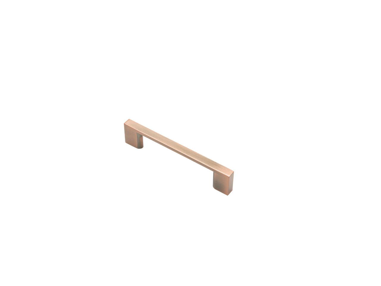 SLIM SQUARE, D Handle, 96mm Centres, Antique Copper