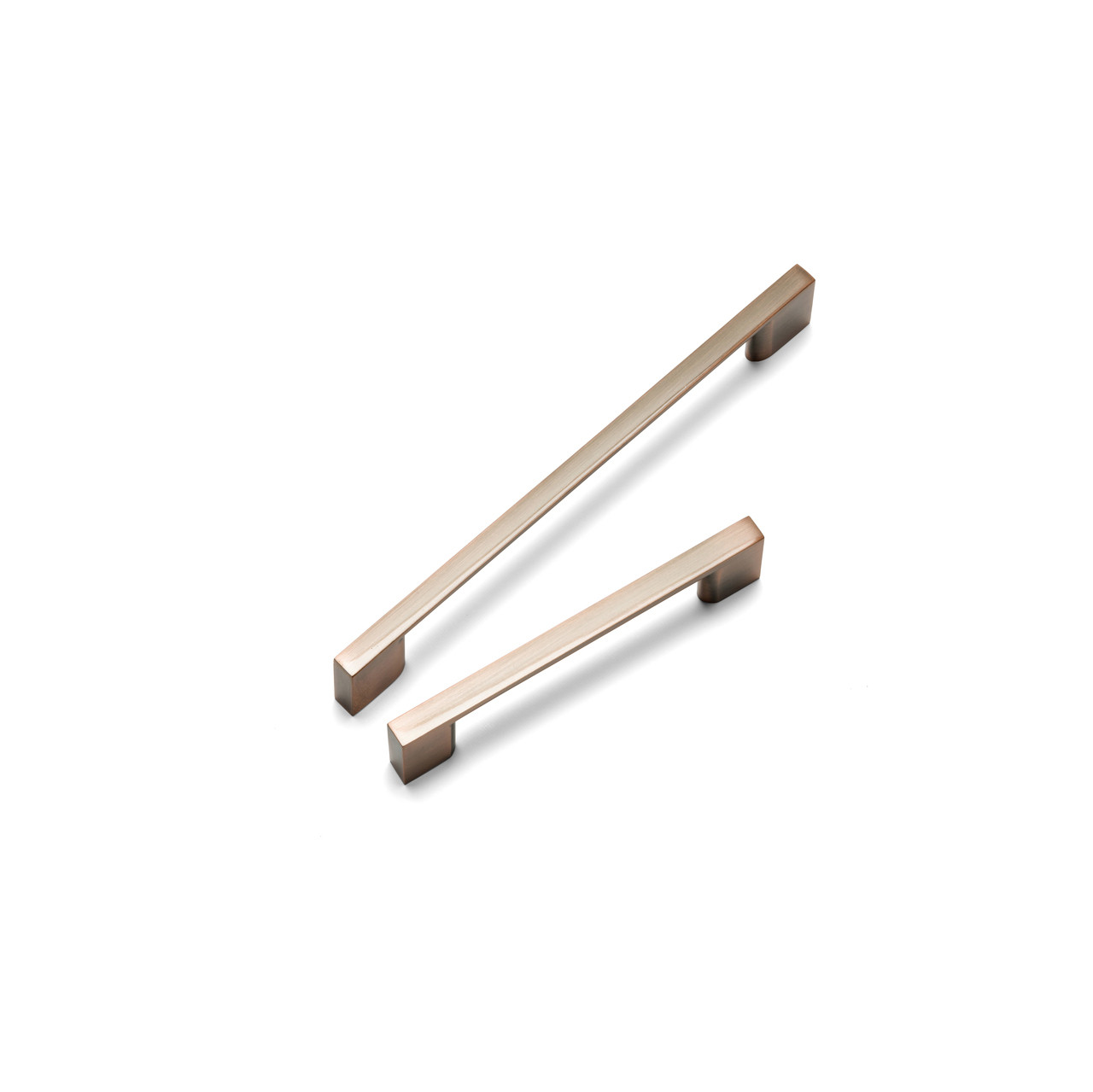 SLIM SQUARE, D Handle, 192mm Centres, Antique Copper