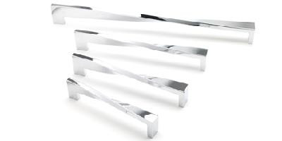 TWIST, D Handle, 192mm Centres, Chrome