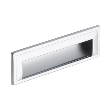 LETTERBOX FLAT, Pull Handle, 128mm Centres, Satin Chrome, handle ...